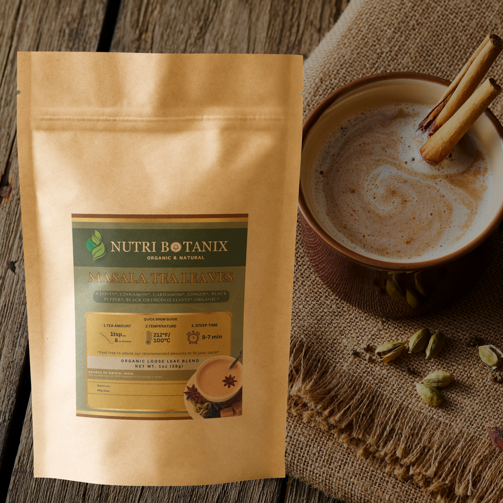 Masala Tea Leaves | Traditional Indian Spiced Tea | NutriBotanix